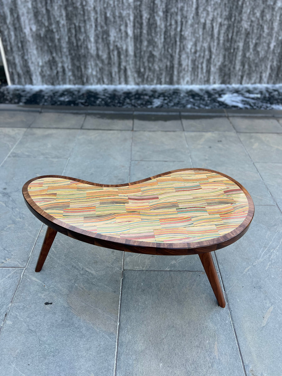 Recycled Skateboards and Walnut Bean Table Preorder – Barousse Works